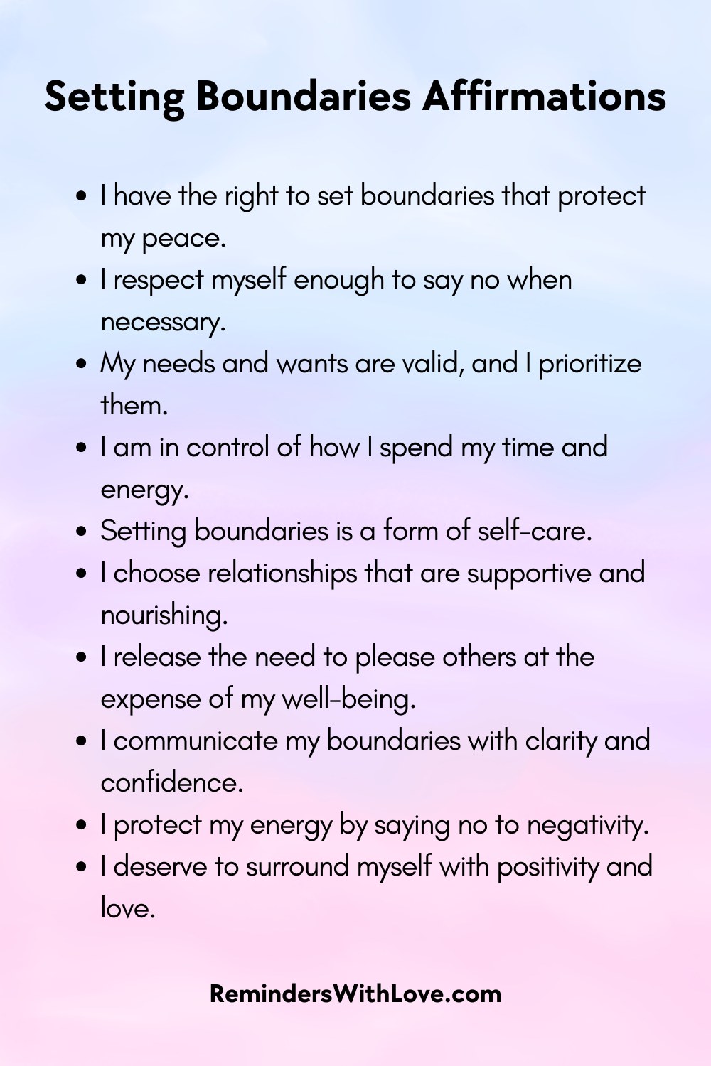 131 Self-Love Affirmations to Transform Your Life - Reminders With Love