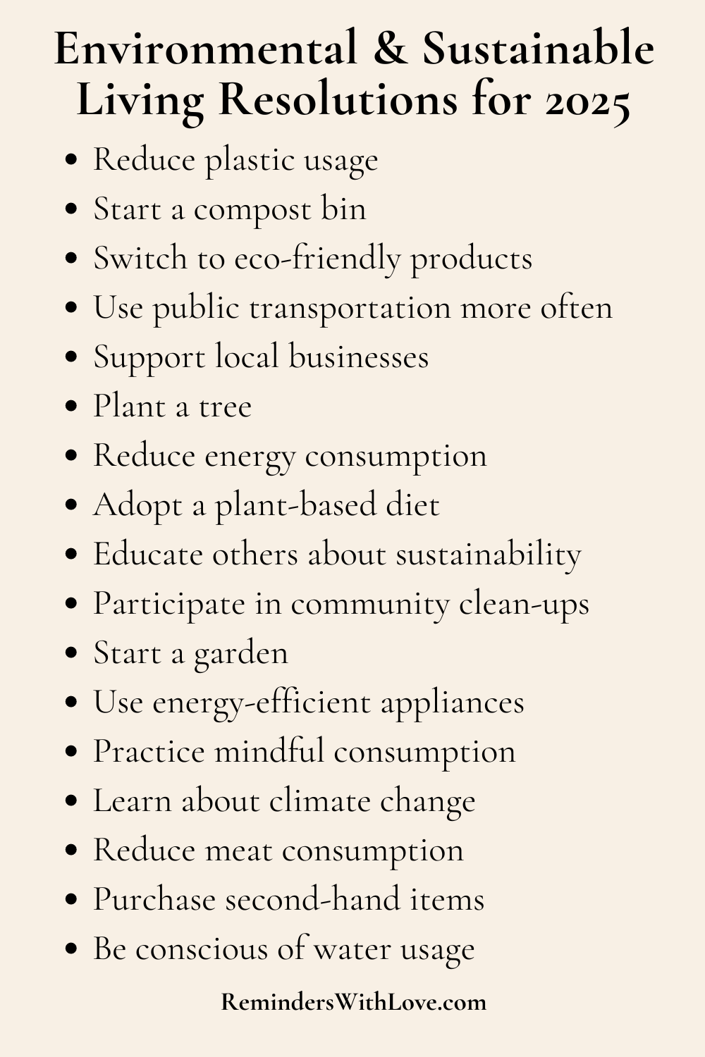 150+ New Year Resolutions for 2025 to Change Your Life - Reminders With ...