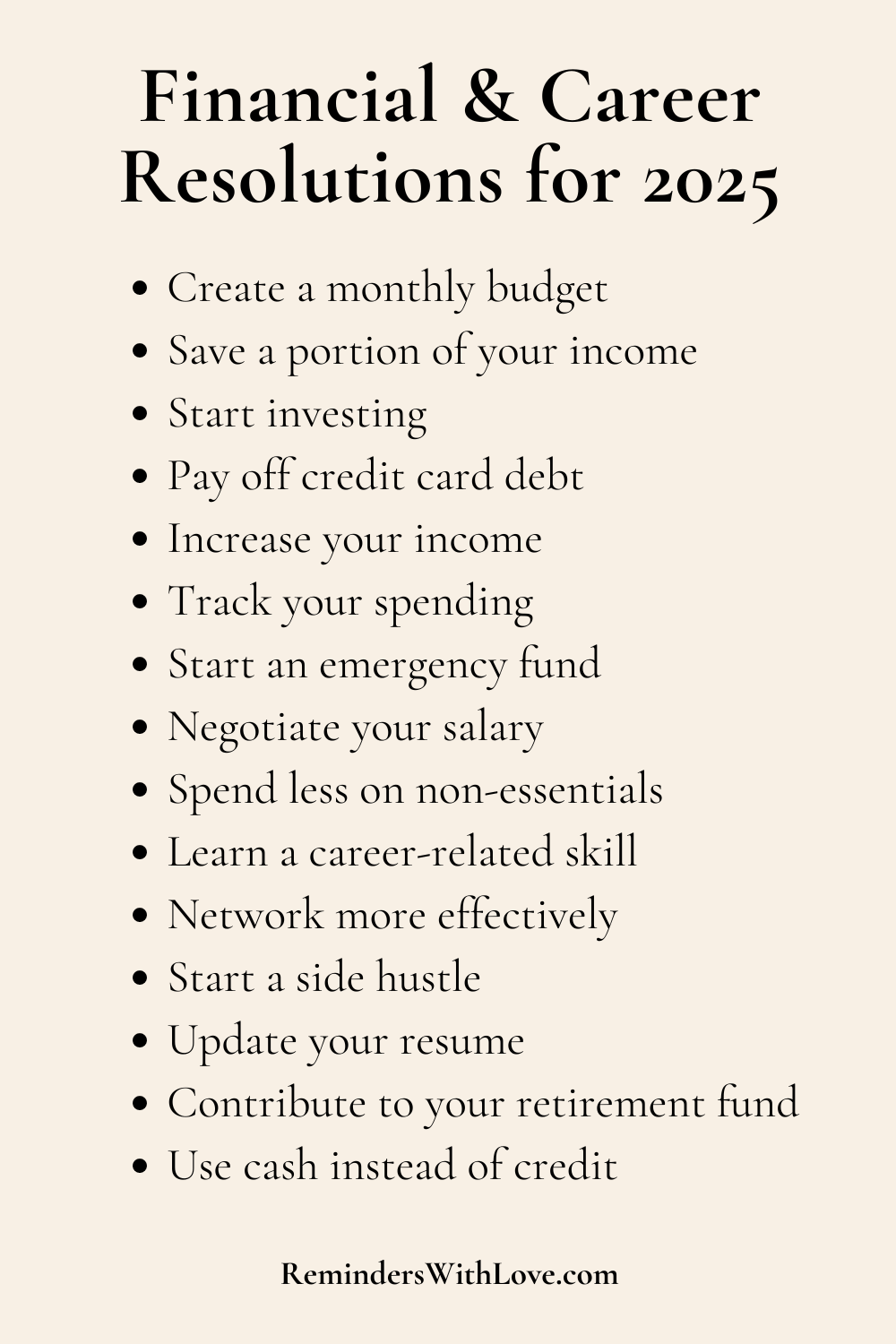 150+ New Year Resolutions for 2025 to Change Your Life - Reminders With ...