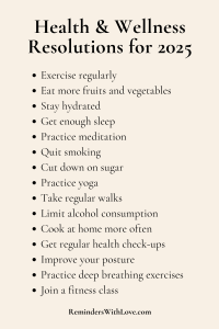 150+ New Year Resolutions for 2025 to Change Your Life - Reminders With ...